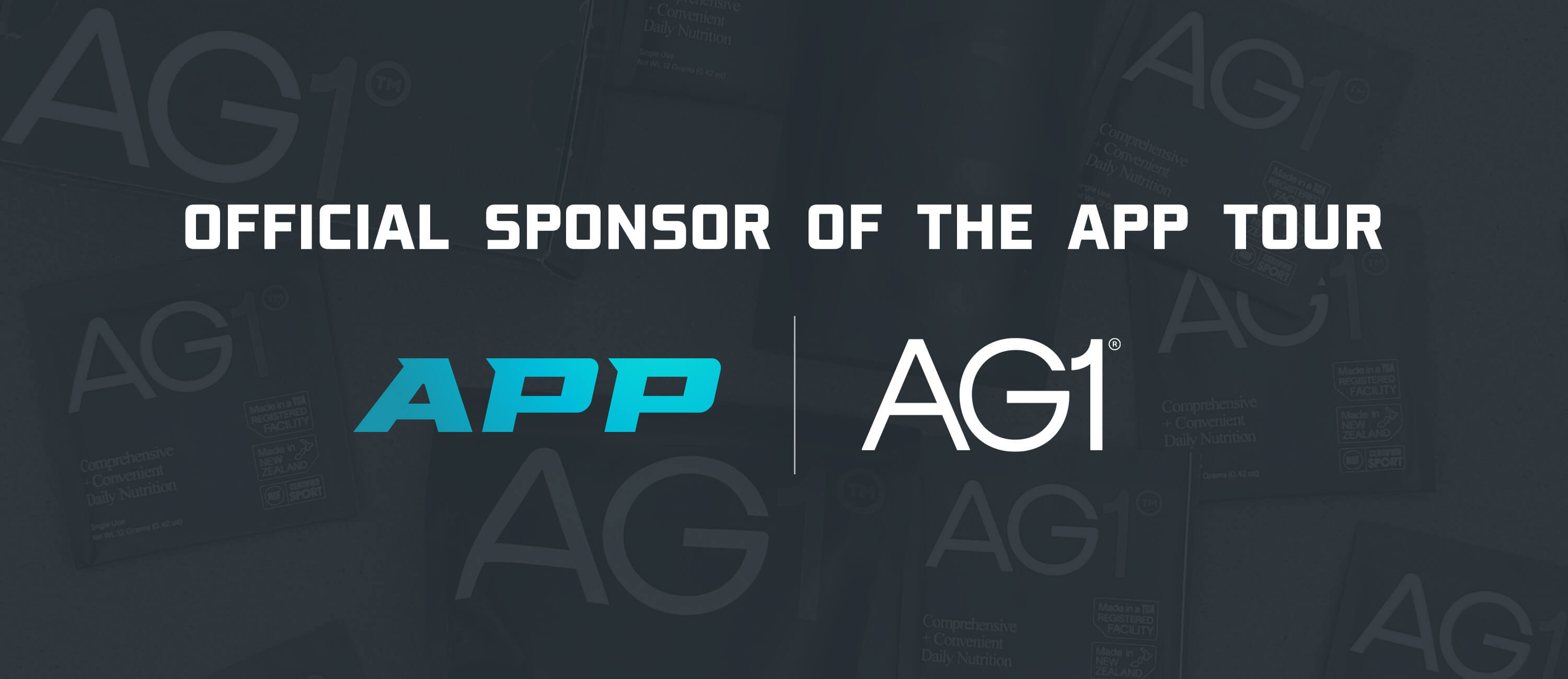 The APP Names AG1 Official Sponsor of the APP Tour